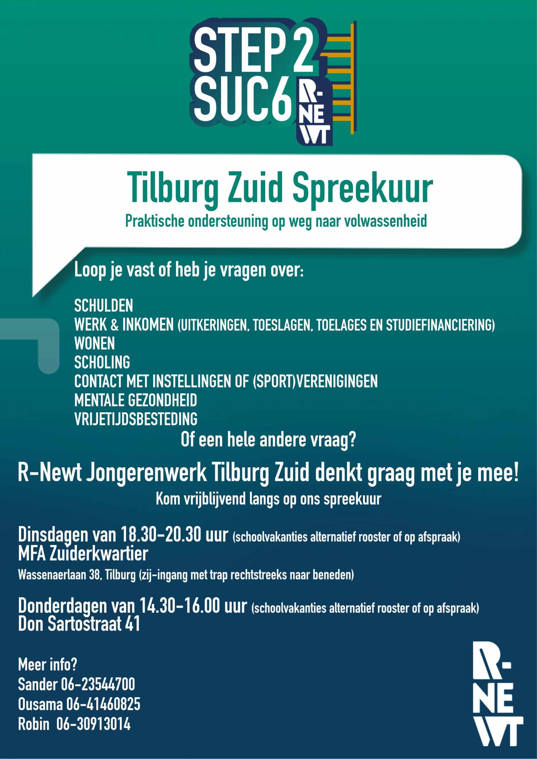 Step2Success Spreekuur 18+ | Tilburg-Zuid | R-Newt